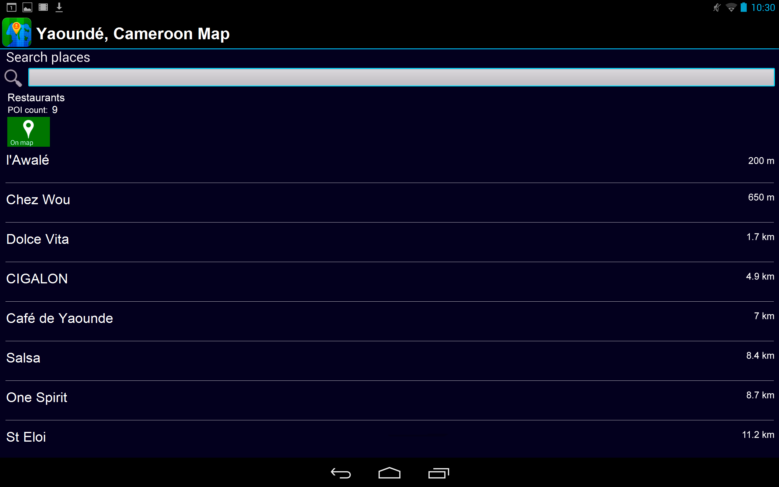 Yaoundé, Cameroon - Offline Map:Amazon.com:Appstore for Android