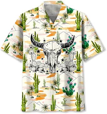 Amazon.com: Funny Cactus Shirt, Cactus Hawaiian Shirt for Men, Reodeo ...