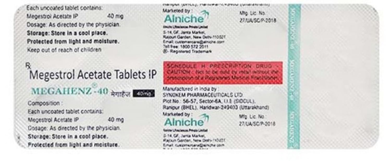 MEGAHENZ 40MG - Strip of 10 Tablets : Amazon.in: Health & Personal Care
