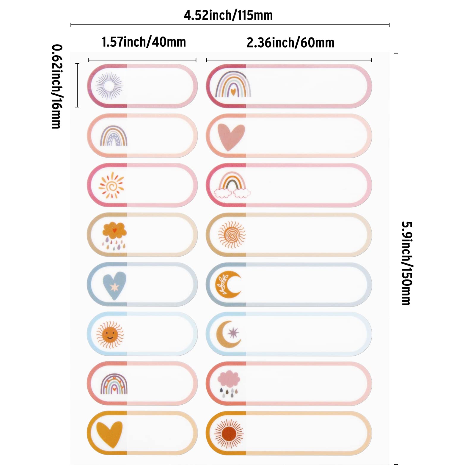 Snapklik.com : Name Labels For Kids Stuff Daycare Labels, 128 PCS ...