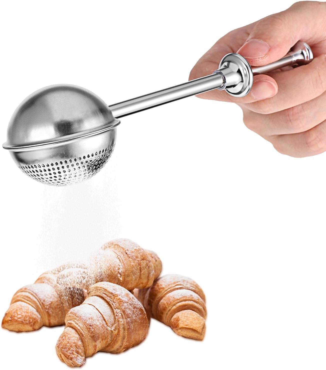 Flour Sifter for Baking, Flour Shaker, Powdered Icing Sugar Shaker ...