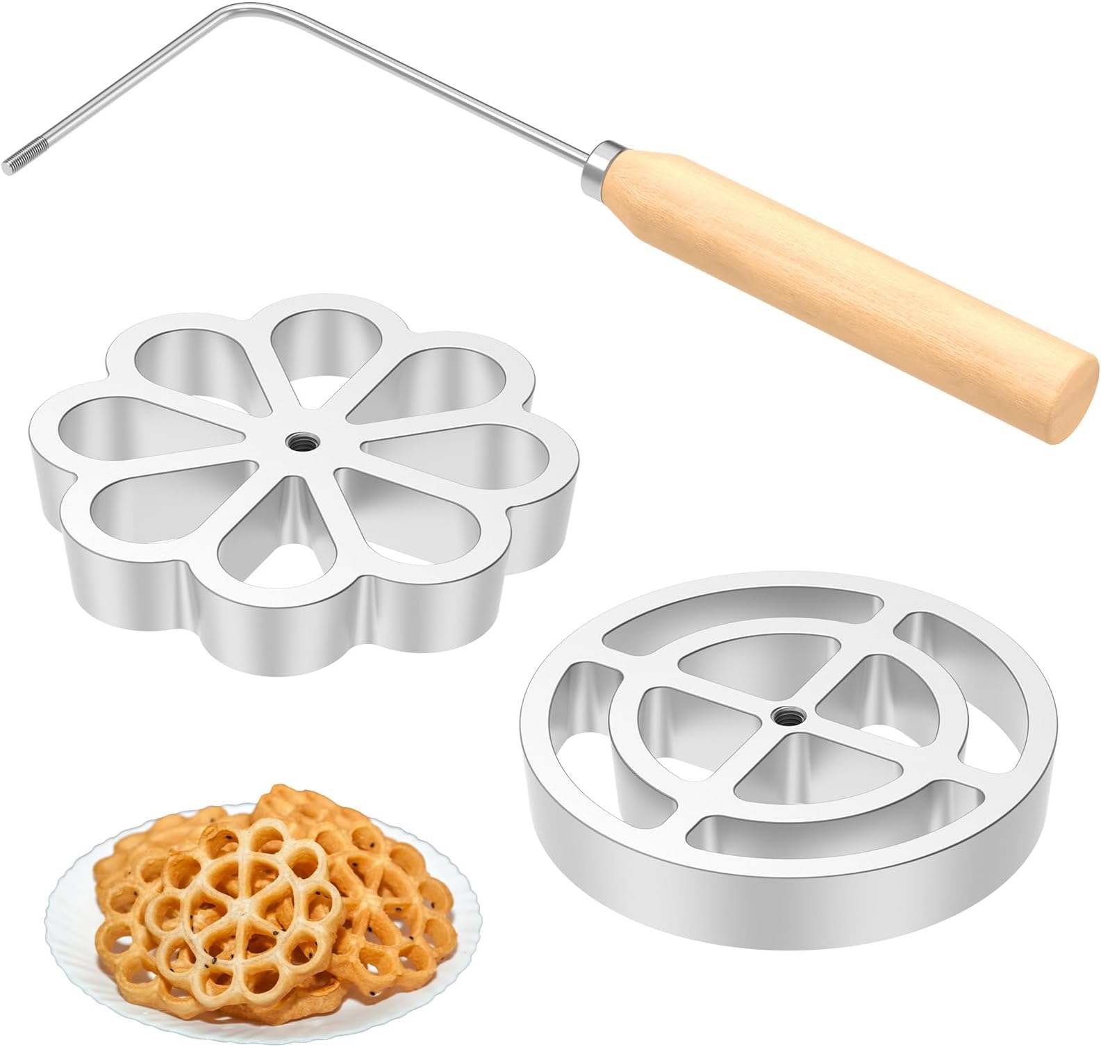 Amazon.com: Norpro Rosette/Timbale, 7 Piece Set, Stainless Steel, One ...
