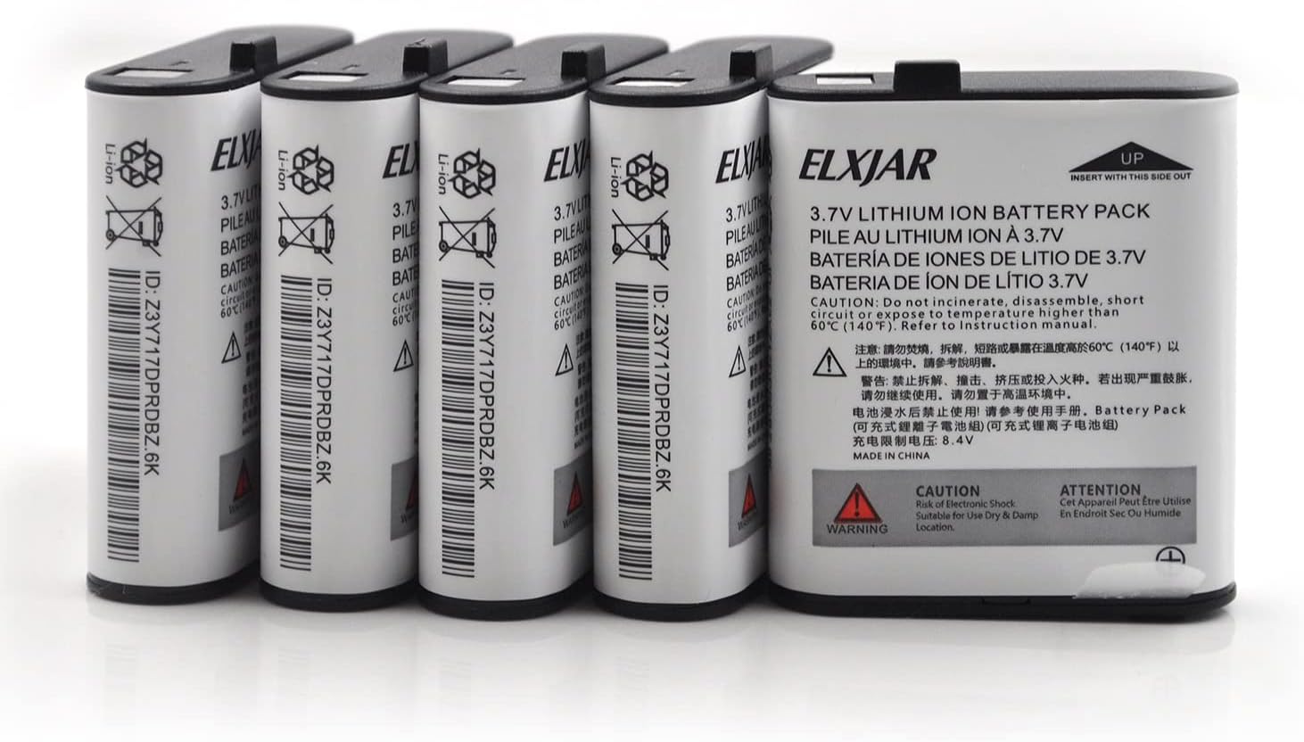 Amazon.com: hflexgrad (2-Pack) 3.7V 1100mAh Li-ion Battery Replacement ...