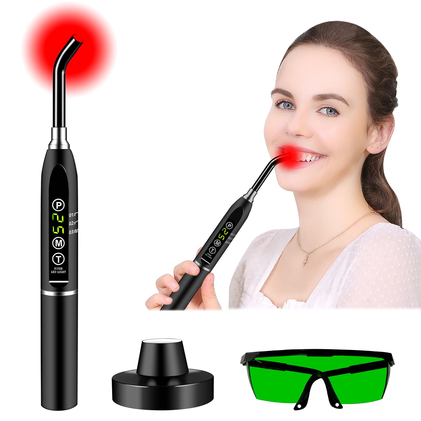 Amazon.com: Red Light Cold Sores Device, Canker Cold Sore Near Infrared ...