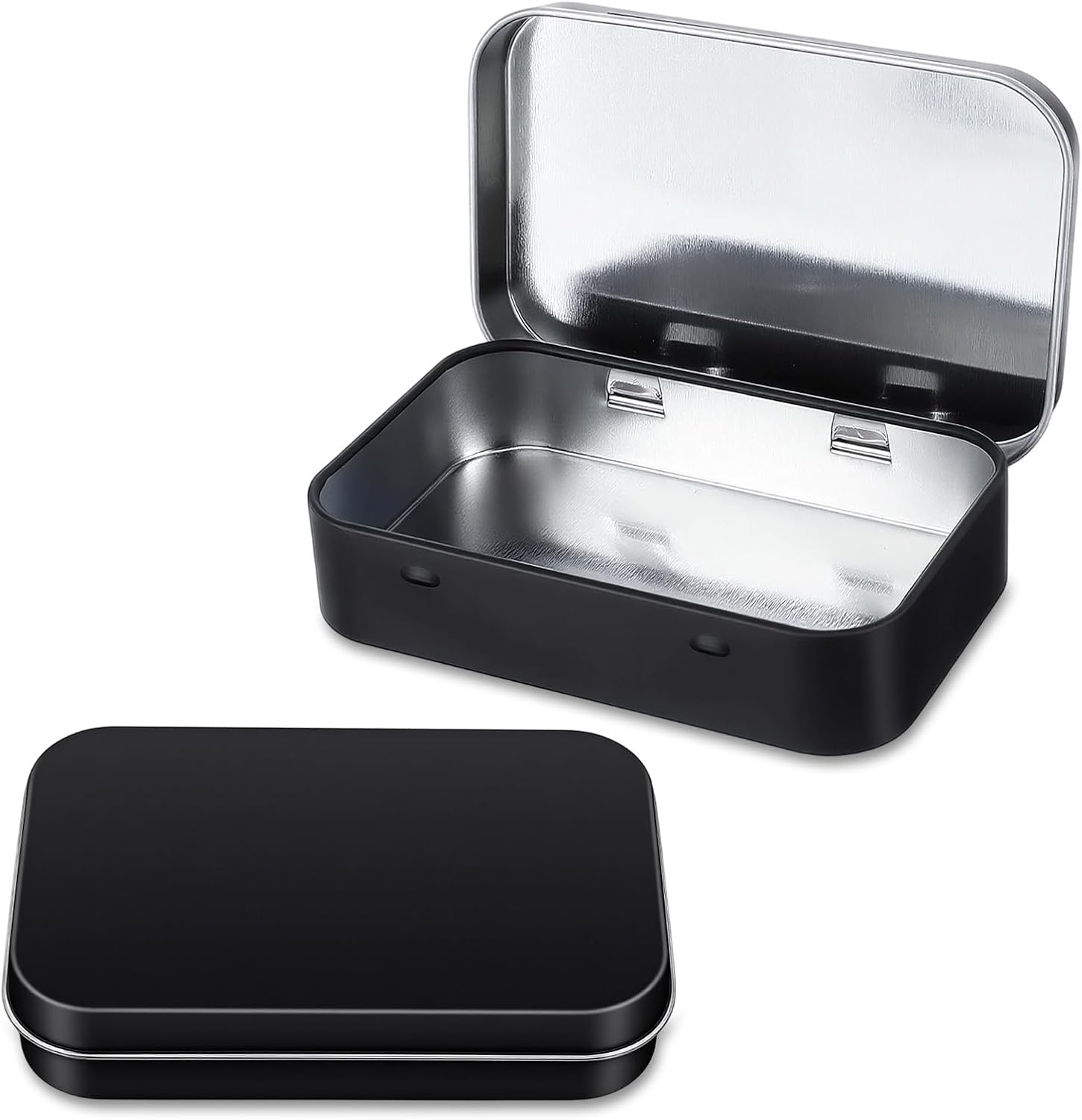 Amazon.com: Nogeqi 2 pcs Metal Tin Box, Small Metal Box with Lid ...