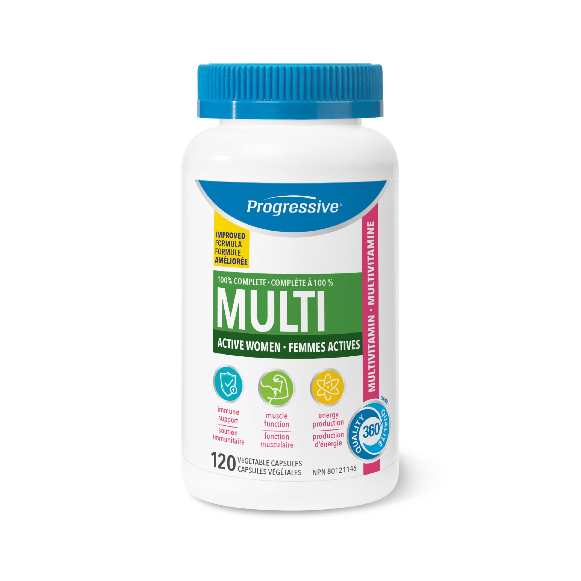 Progressive Multivitamin for Active Women 120 Count, With Ashwagandha ...