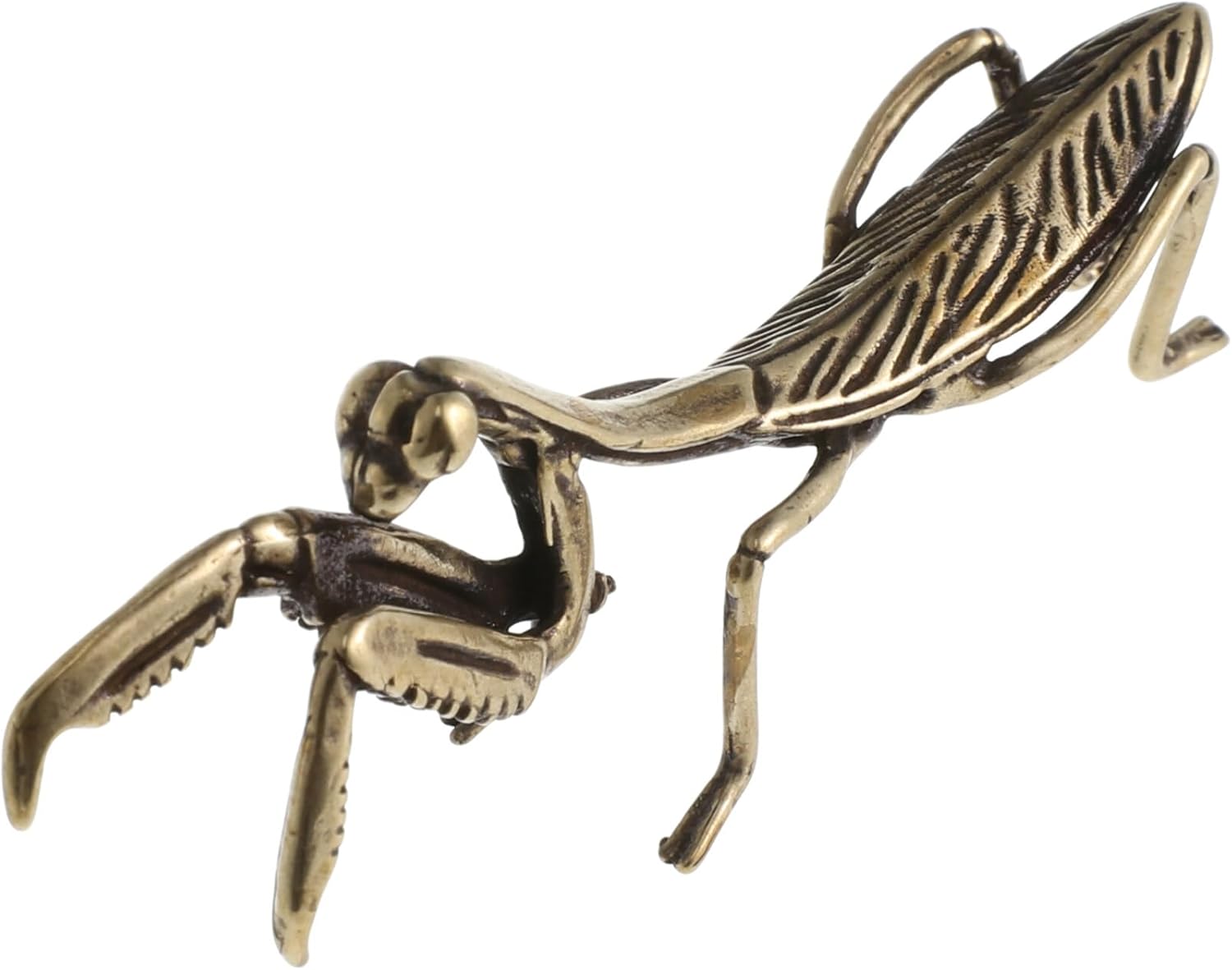Amazon.com: IMIKEYA Gold Praying Mantis Figurines: Vintage Brass Mantis ...