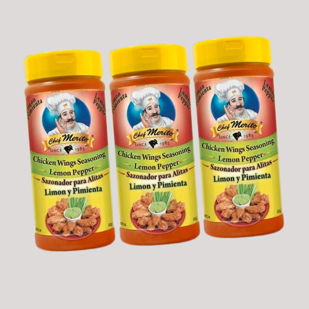 Amazon.com : Chef Merito - Savory Lemon Pepper Chicken Wings Seasoning ...