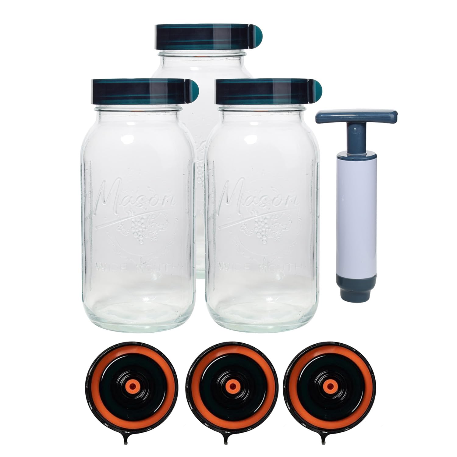 Amazon.com: Easy Fermenter Home Fermentation Kit with Jars, Includes 3 ...
