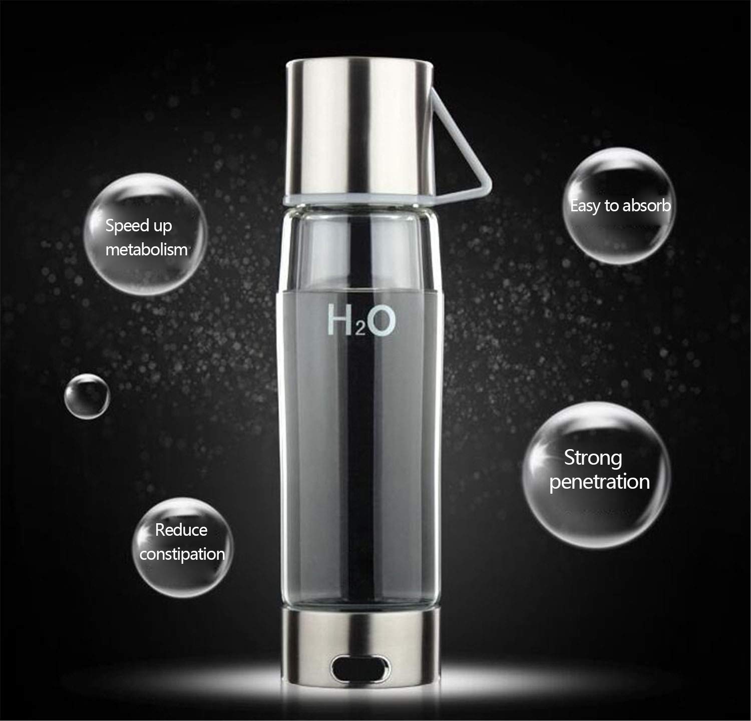Buy 550ml Hydrogen-Rich Generator Water Bottle SPE Technology High ...