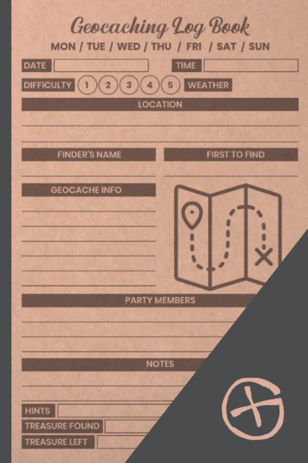 GEOCACHING LOG BOOK: Geocacher journal for all your Geocaching Finds ...