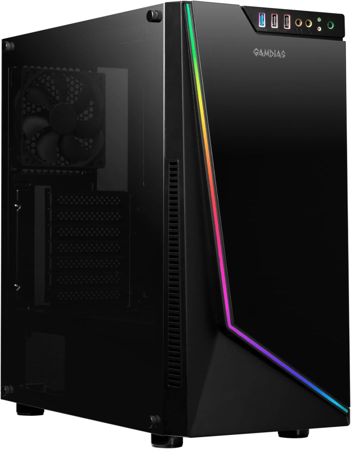 Amazon.com: Corsair Crystal 570X RGB Mid-Tower Case, 3 RGB Fans ...