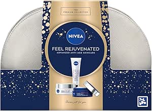 NIVEA Feel Rejuvenated Advanced Anti-Age Skincare Gift Set, Women's ...