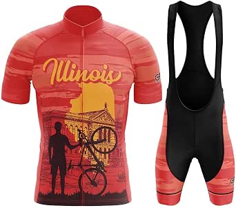 Amazon.com: ZOLO GIFTS Men’s Cycling Jersey and Shorts Set, Cyclist in ...