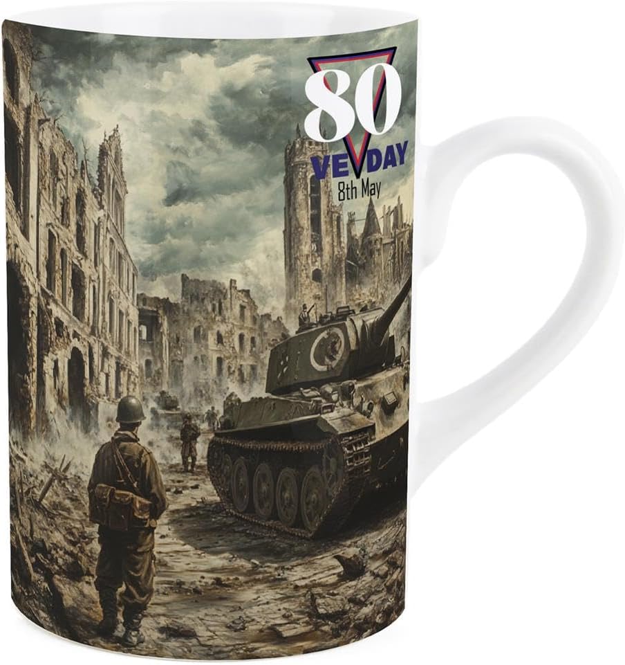 Purely Home VE Day Mug - Commemorative 80th Anniversary WW2 Memorabilia ...