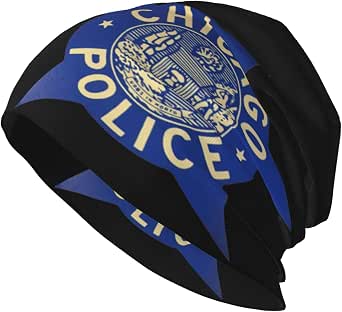 Qauirfe Chicago Police Beanie Hat Men Women Stretch Slouchy Warm Skull ...