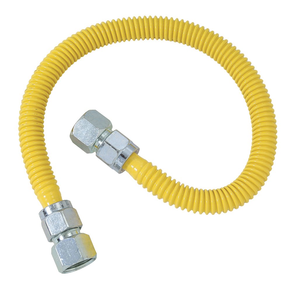 Brasscraft CSSC55 24 1 2 Inch By 1 2 Inch By 24 Inch Gas Connector brasscraft-cssc55-24-1-2-inch-by-1-2-inch-by-24-inch-gas-connector