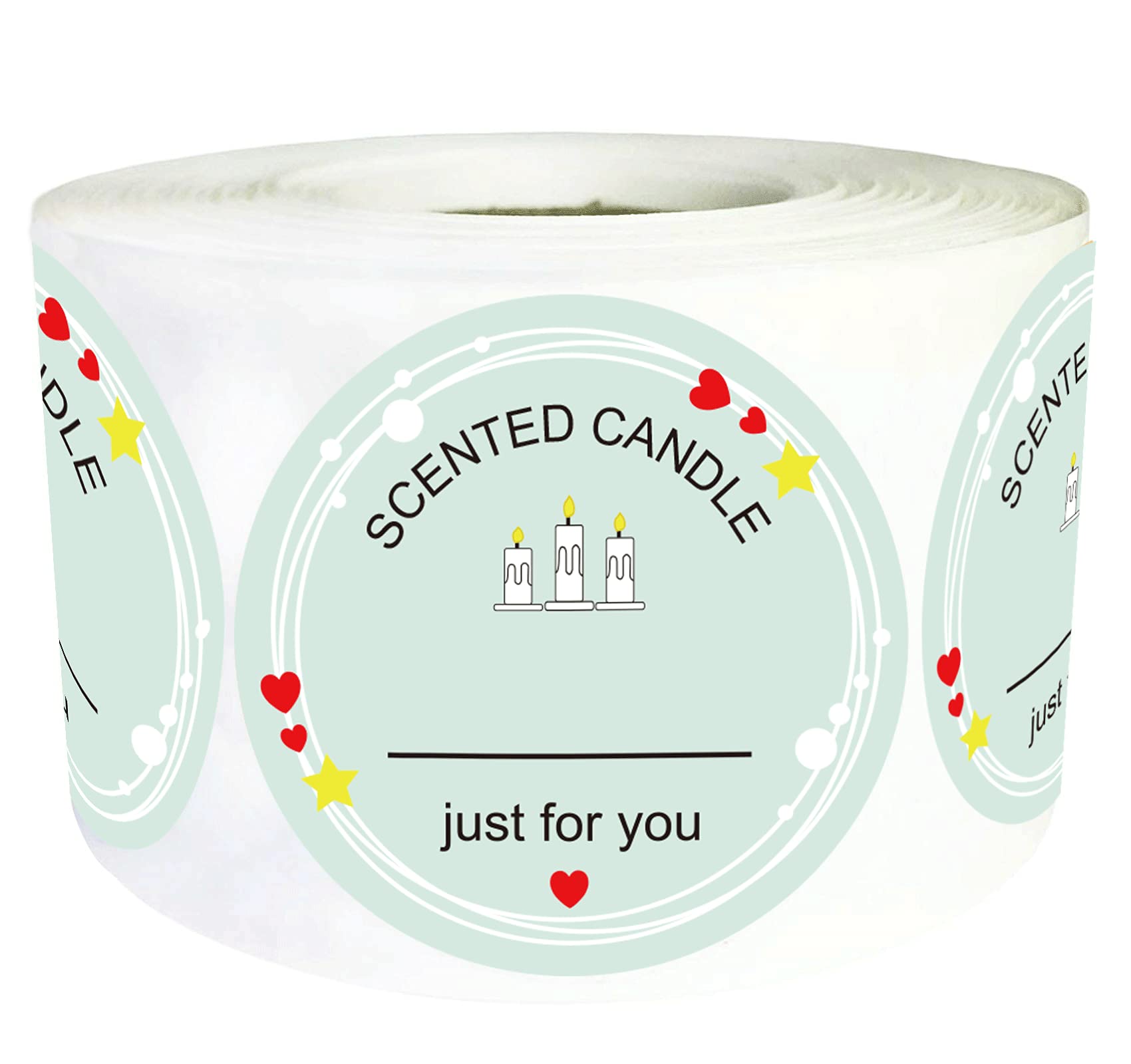 Buy Scented Candle Sticker 2 Inch Merry Christmas Candle Warning ...