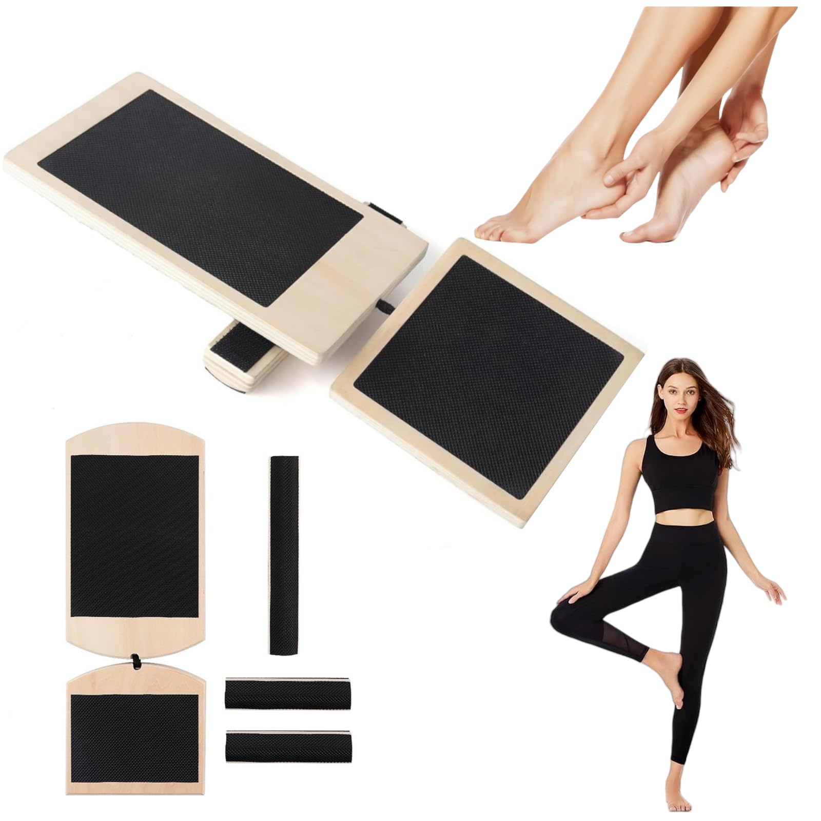 Ankle Balancing Board, Ankle Strengthener Set Single Foot Balancing ...