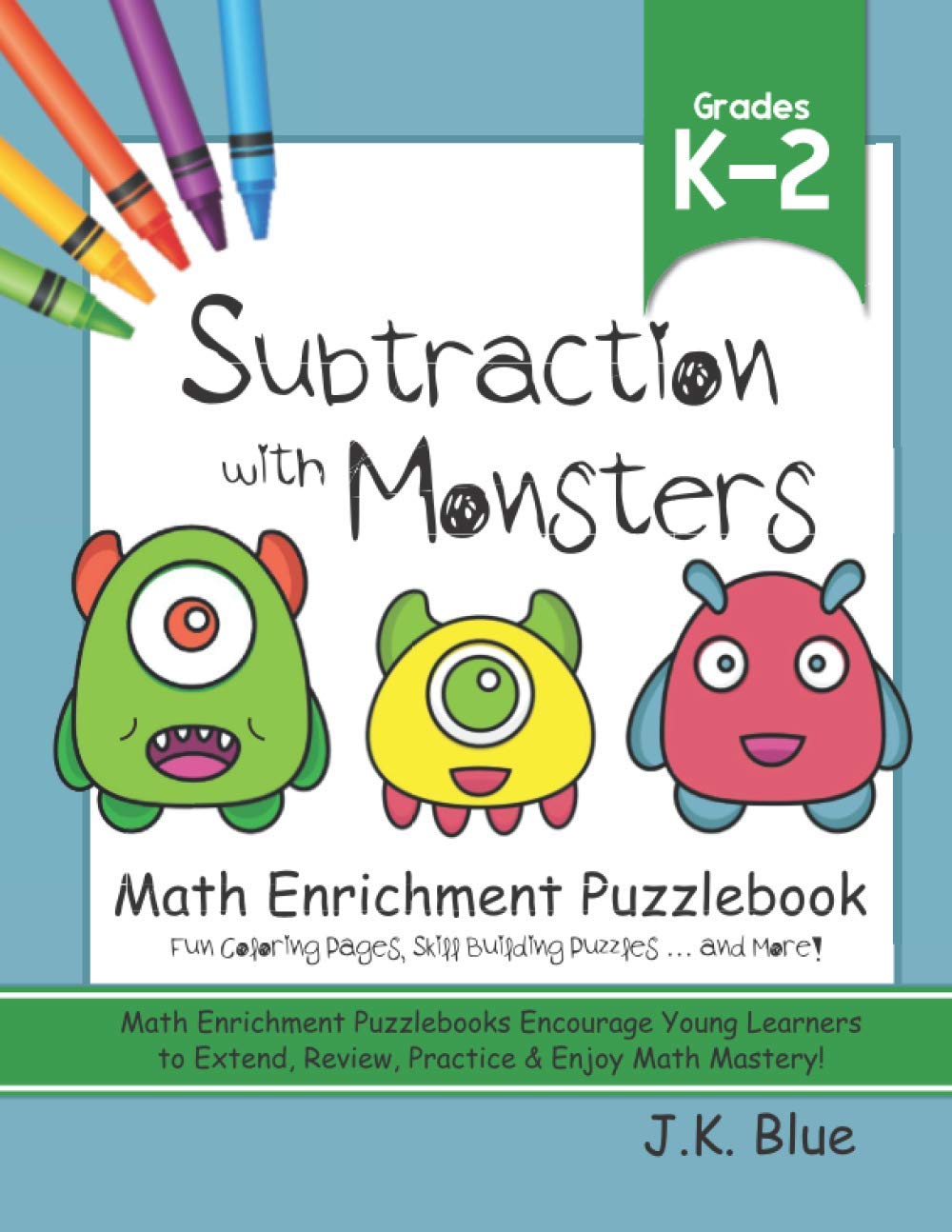 Buy Subtraction with Monsters: Kindergarten, 1st, 2nd Grade Subtraction ...