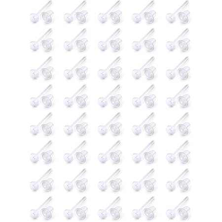 Amazon.com: YOYOSTORE 3mm Invisible Plastic Earrings Blank Pins Stud ...