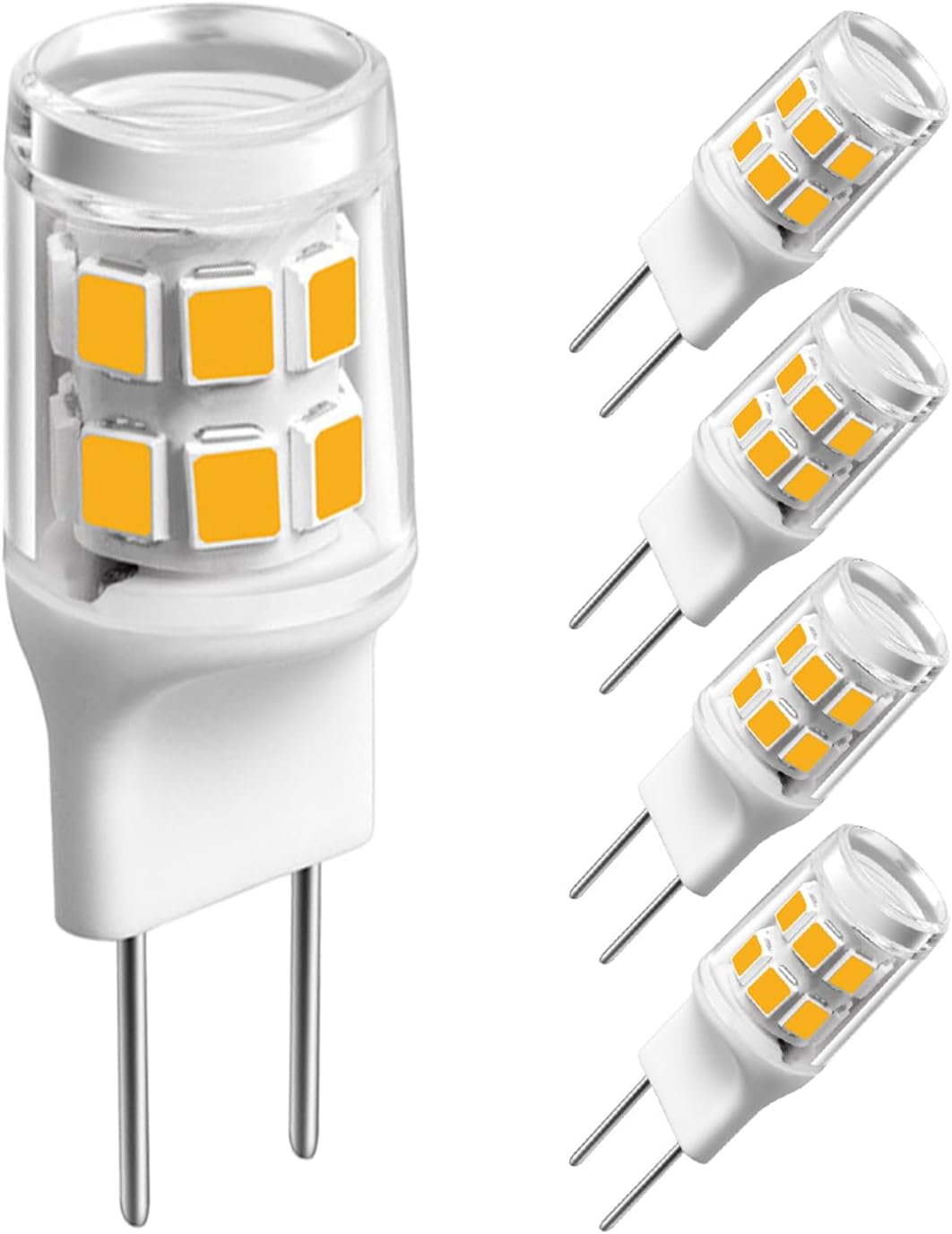 SSXBF G8 Led Bulb, 20-25W Halogen Equivalent 3W T4 Bulb, Warm White ...