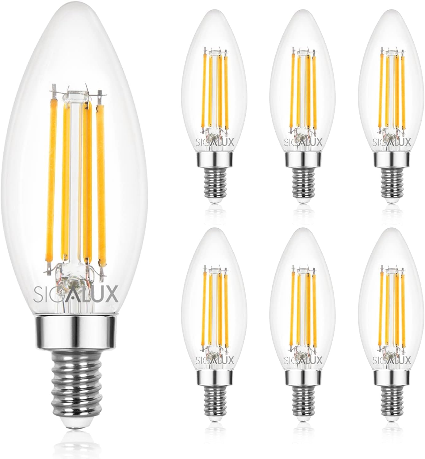 Snapklik.com : E12 LED Bulb Dimmable, Candelabra LED Bulbs, Chandelier ...