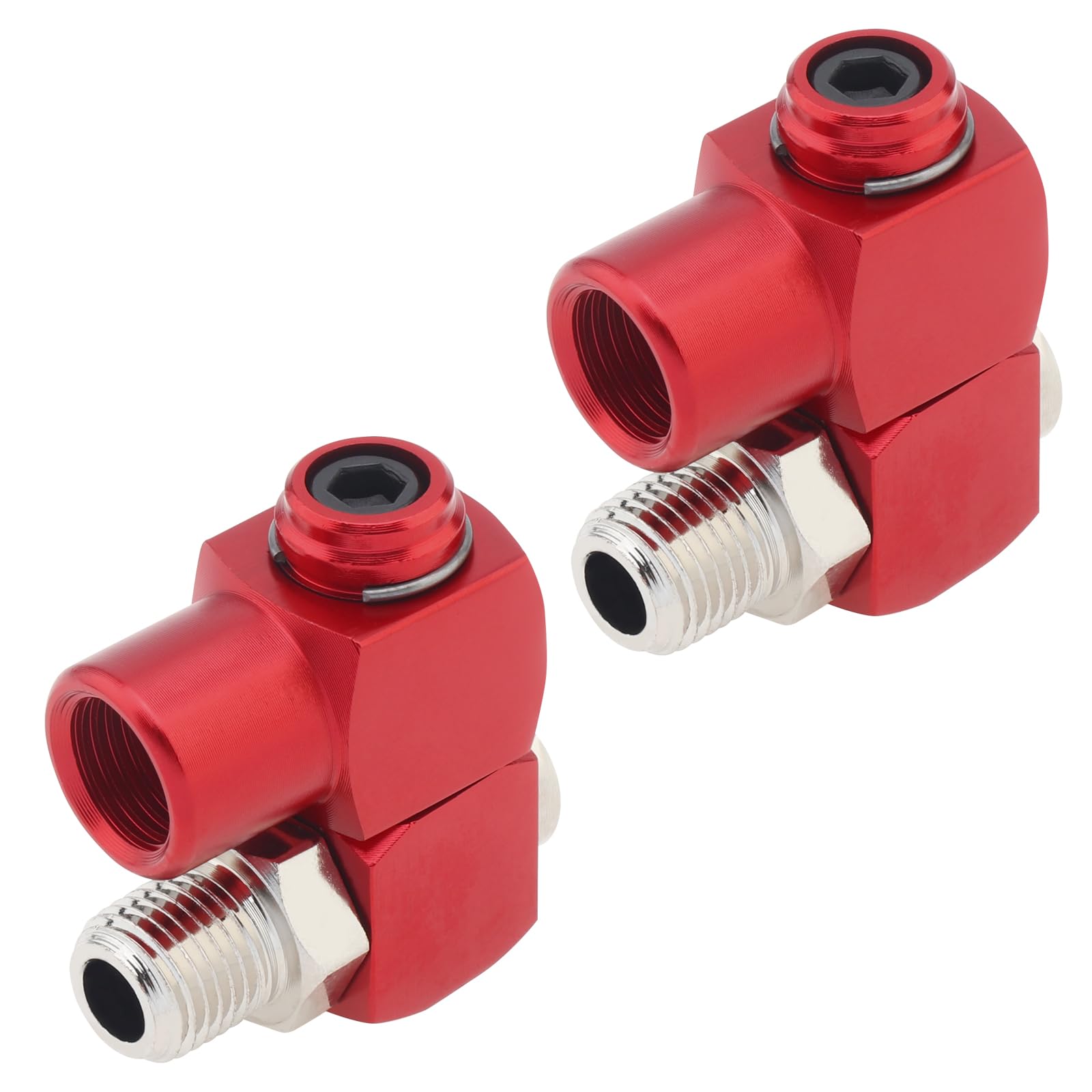 Snapklik.com : ChgImposs 2 Pcs 1/4" NPT Swivel Air Hose Fittings, 360 ...