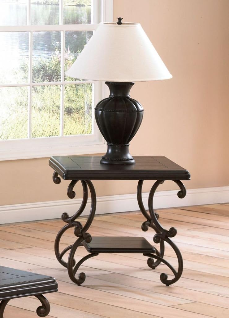 Amazon.com: Standard Furniture Montana 26 Inch End Table in Brown ...