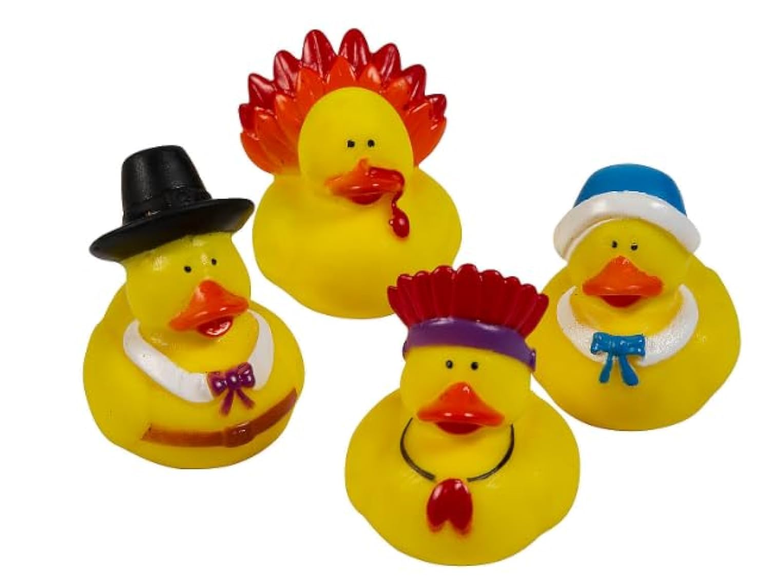 Amazon.com: Thanksgiving Rubber Ducks | 12 Pack - 2 Inch Turkey Pilgrim ...