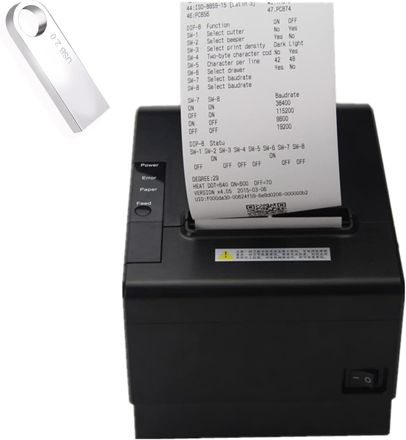 Amazon.com: Wifi bluetooth POS kitchen Printer, 80mm Thermal Receipt ...