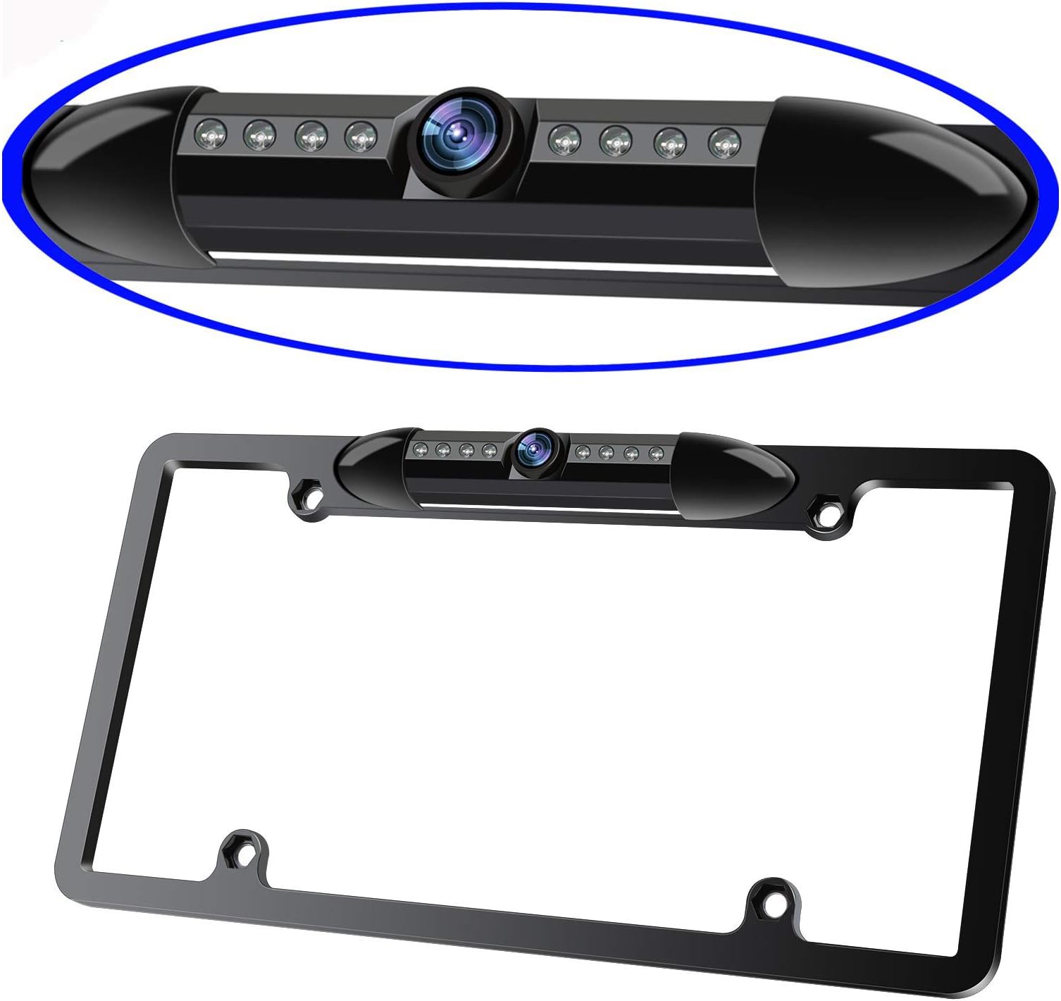 Amazon.com: License Plate Frame Backup Camera Night Vision Car Rear ...