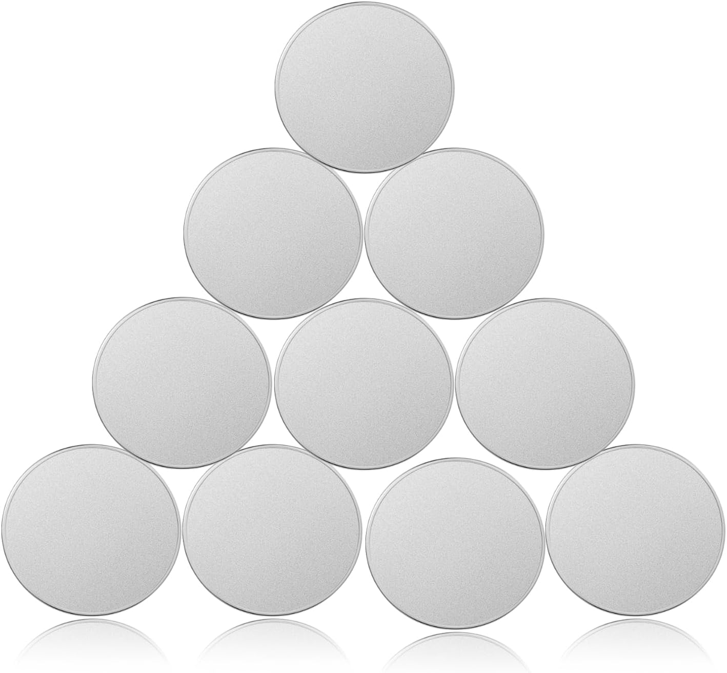 Amazon.com: 10 Pcs Blank Challenge Coins for Engraving, 40 mm Silver ...