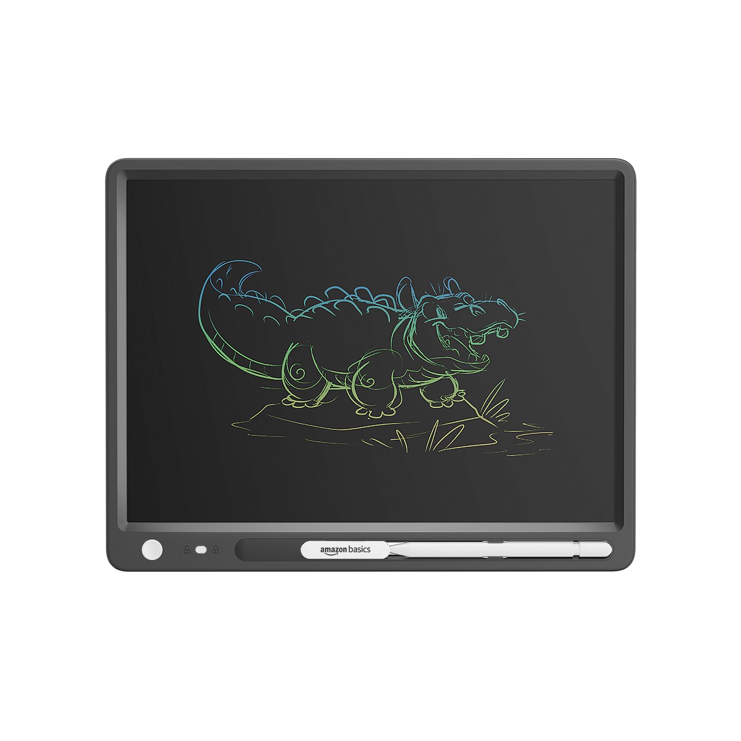 Amazon Basics Writing Tablet with 15-inch Rainbow Colour LCD Screen and ...