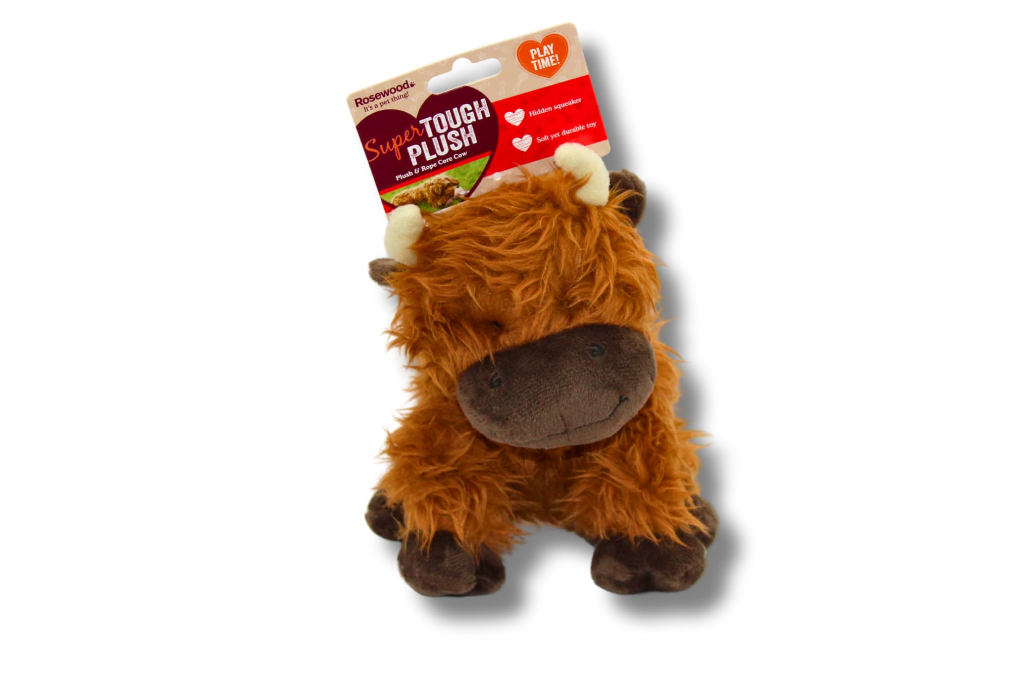 DogBox Boutique Cow Toy Dog Gifts Box Dog with tough toy beef flavor ...