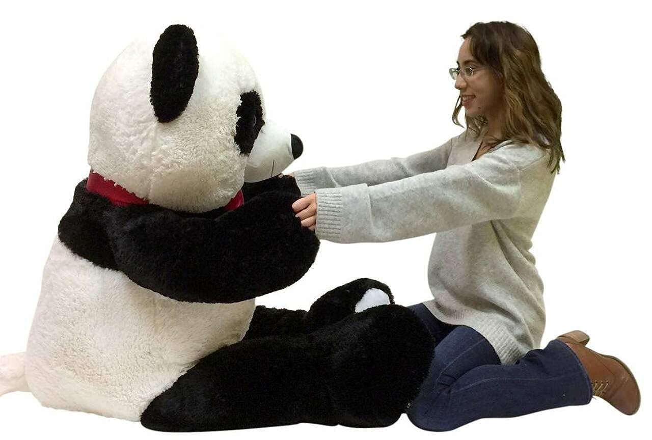 Giant Panda Bear Stuffed Animal - Huge 5-Foot Extra-Soft Jumbo Plush ...