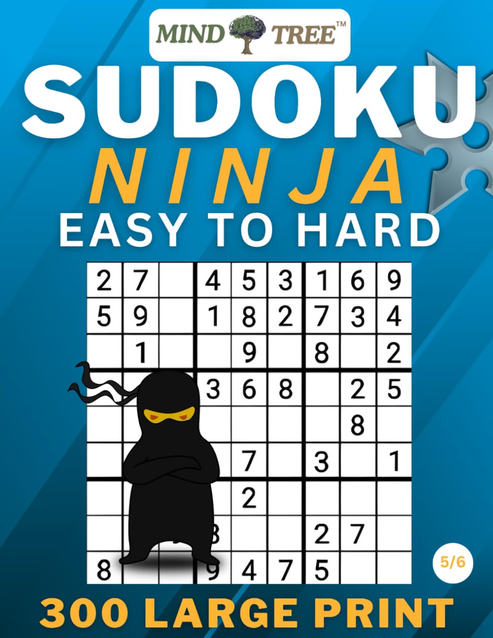 EPUB PDF Sudoku Ninja Easy to Hard: 300 Large Print Sudoku Puzzles and ...