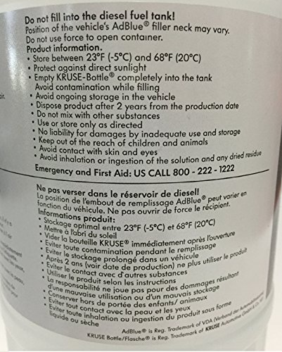 Original VW / Audi Adblue urea solution, 1.89 litres. - Yorkshire ...
