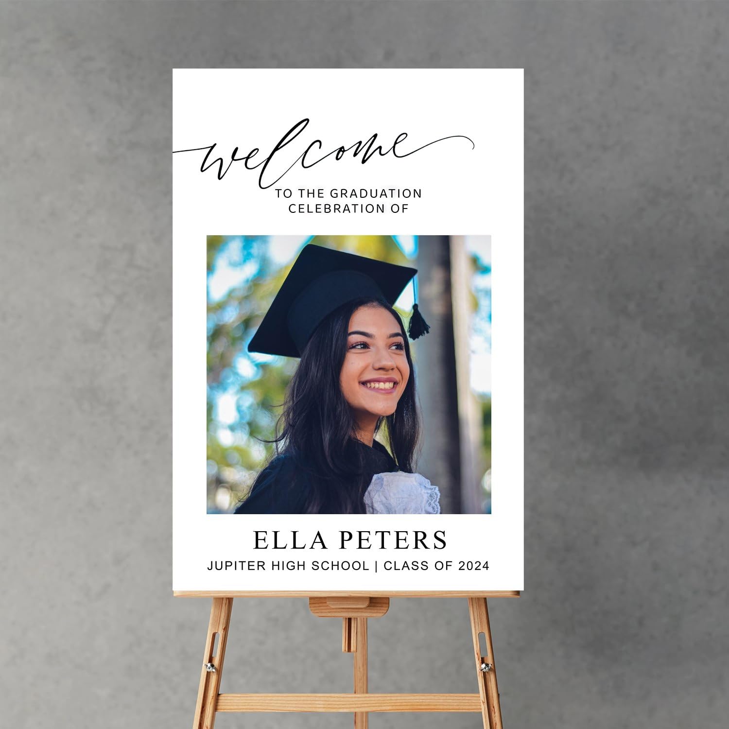 Graduation Welcome Signs Sunflower Graduation Welcome Sign Announce