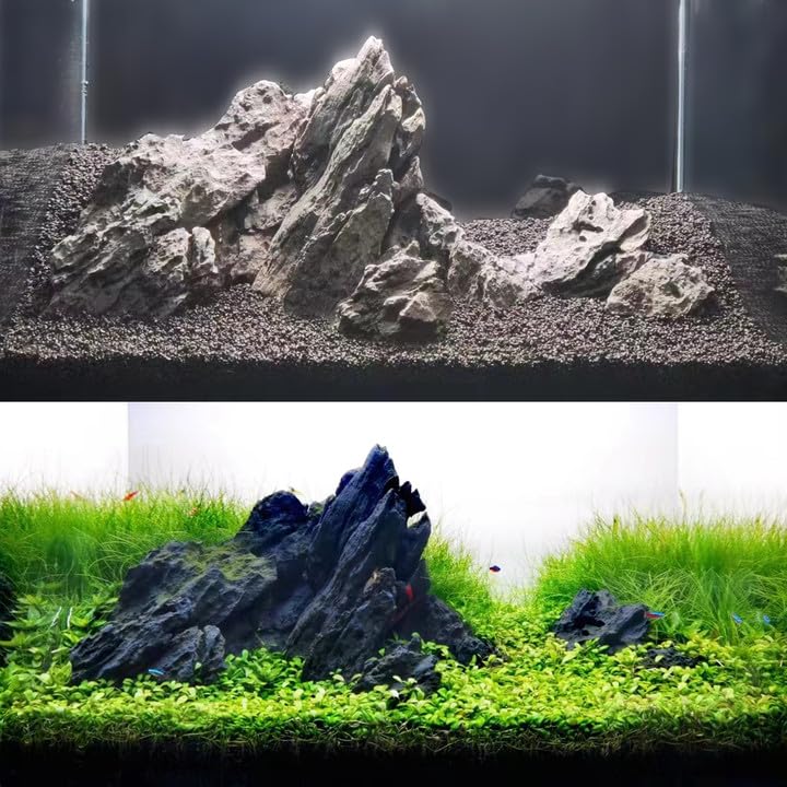 Snapklik.com : FZONE Resin Seiryu Stone Model Ph-Neutral Aquarium Rocks ...