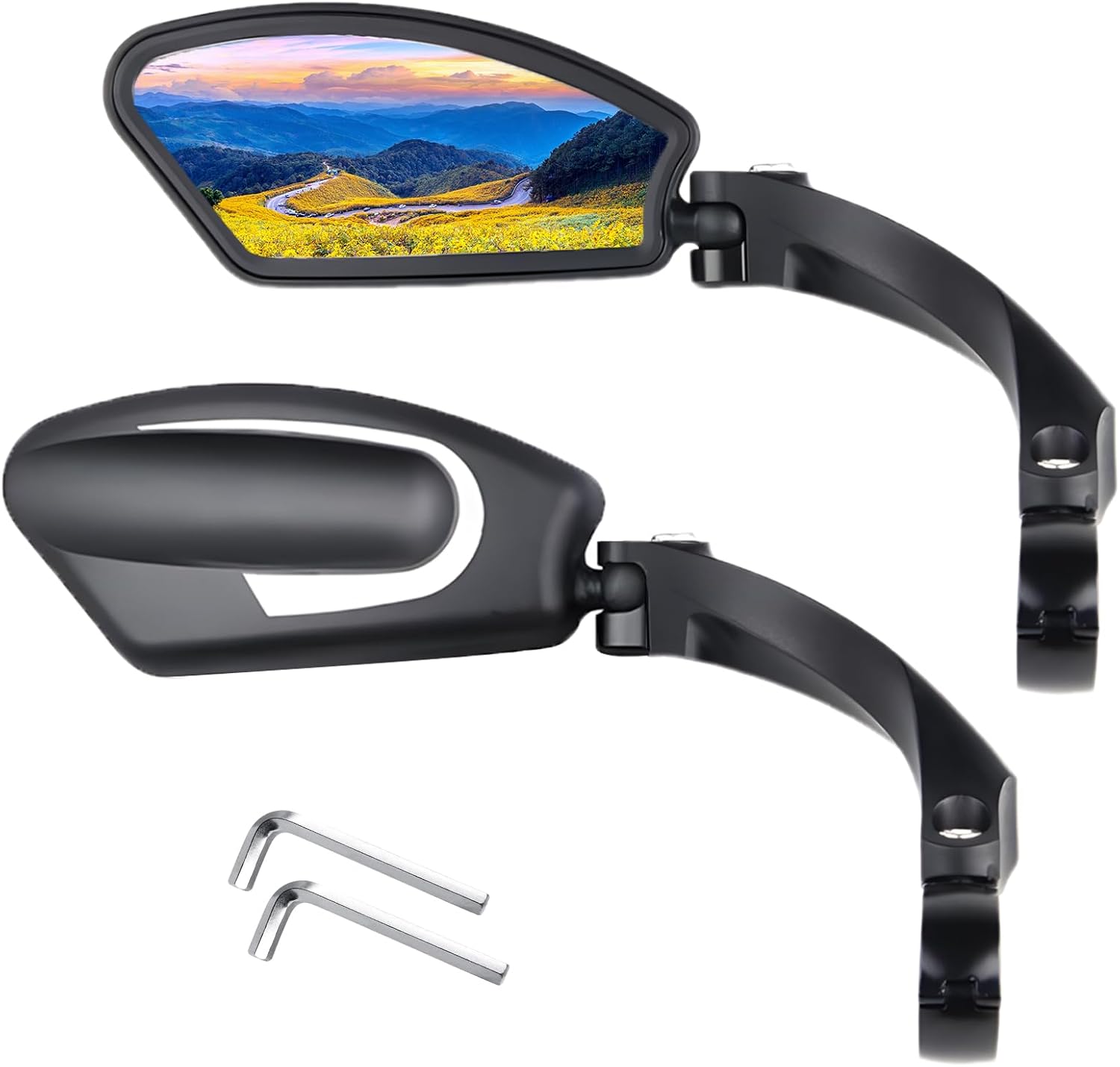 Bike Mirror Handlebar, 2 PCS Cycle Mirrors for Bike Handlebars, Bicycle ...