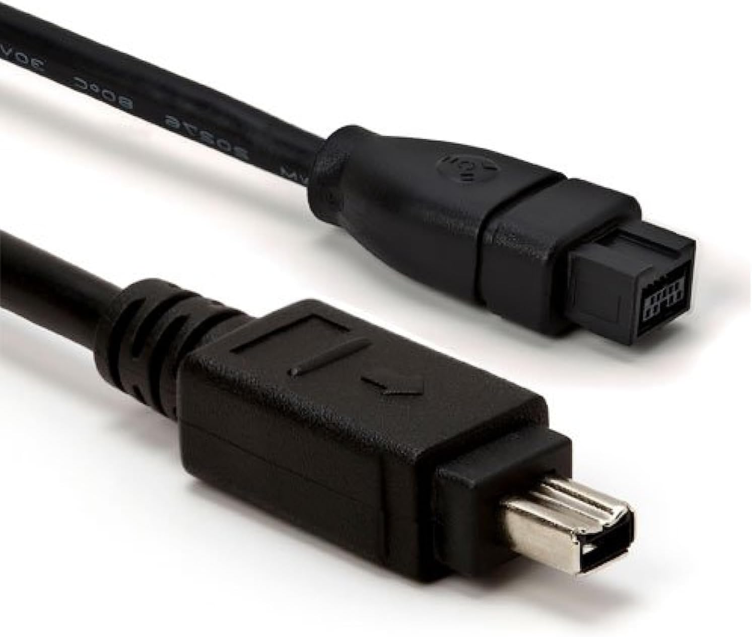 Amazon.com: Black IEEE 1394 Firewire 800 to Firewire 400 Cable, 9 Pin/4 Pin Male/Male - 15 FT ...