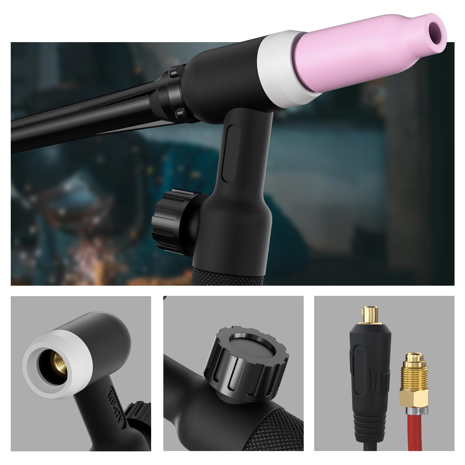Snapklik.com : TIG Welding Torch WP-17V 13ft 150Amp Air Cooled Lift TIG ...