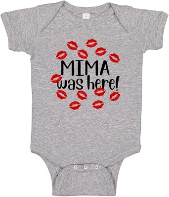 Amazon.com: The Shirt Den Mima was Here Baby Bodysuit One Piece NB ...