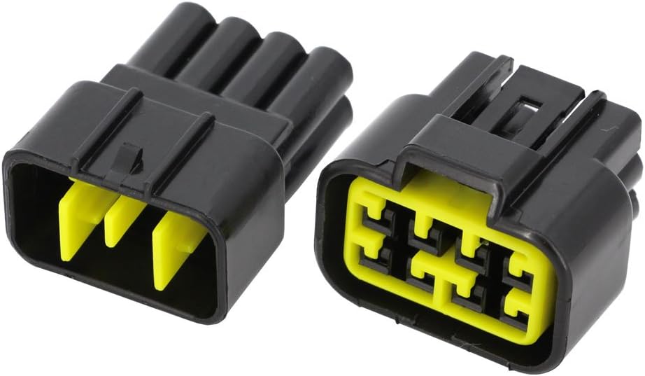 CNLW 5 Sets/Kits 8 Pin/Way Waterproof Electrical Wire Connectors DJ7081Y-2.3-11/21 Male and ...