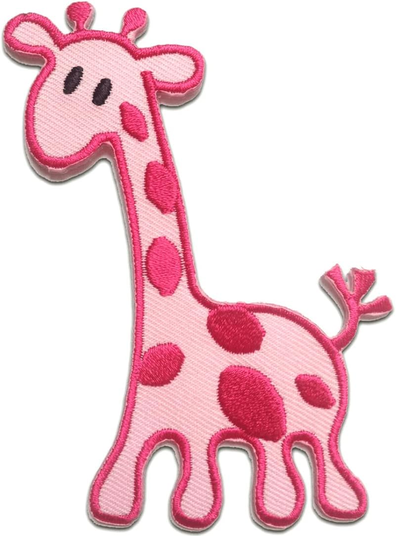 Iron on Patches - Giraffe Animal Children - Several Colors Selectable - 9,4 x 6,5 cm - by catch ...