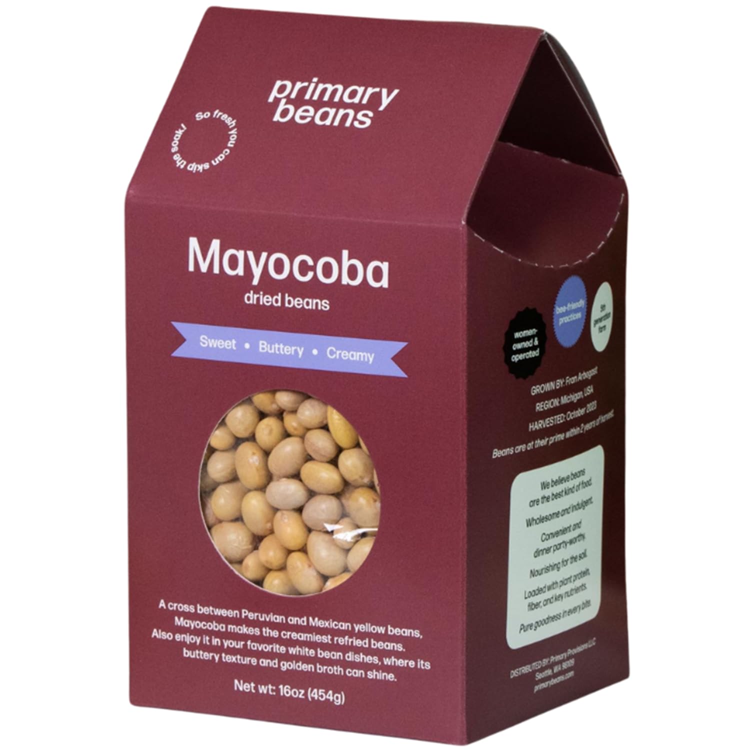 Amazon.com: Primary Beans - New Harvest Mayocoba Dried Beans - Sweet ...