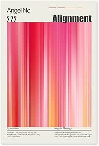 Amazon.com: Angel Number Poster,222 Abstract Gradient 12x18 Aura Poster ...