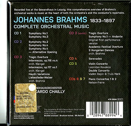 Brahms: Complete Orchestral Music – Saitek-Shop.de