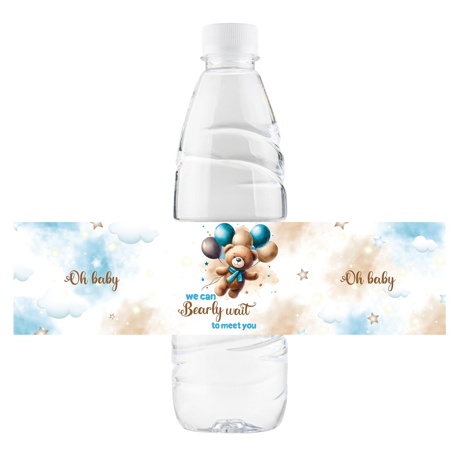 Amazon.com: MINUET MINUTE 32 Pcs We Can Bearly Wait Water Bottle Labels ...